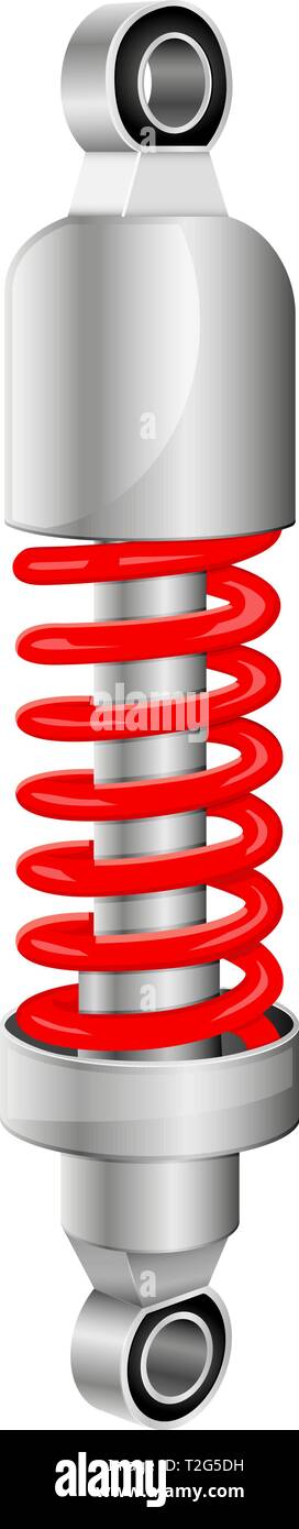Shock absorber. Vector 3d illustration isolated on white background ...