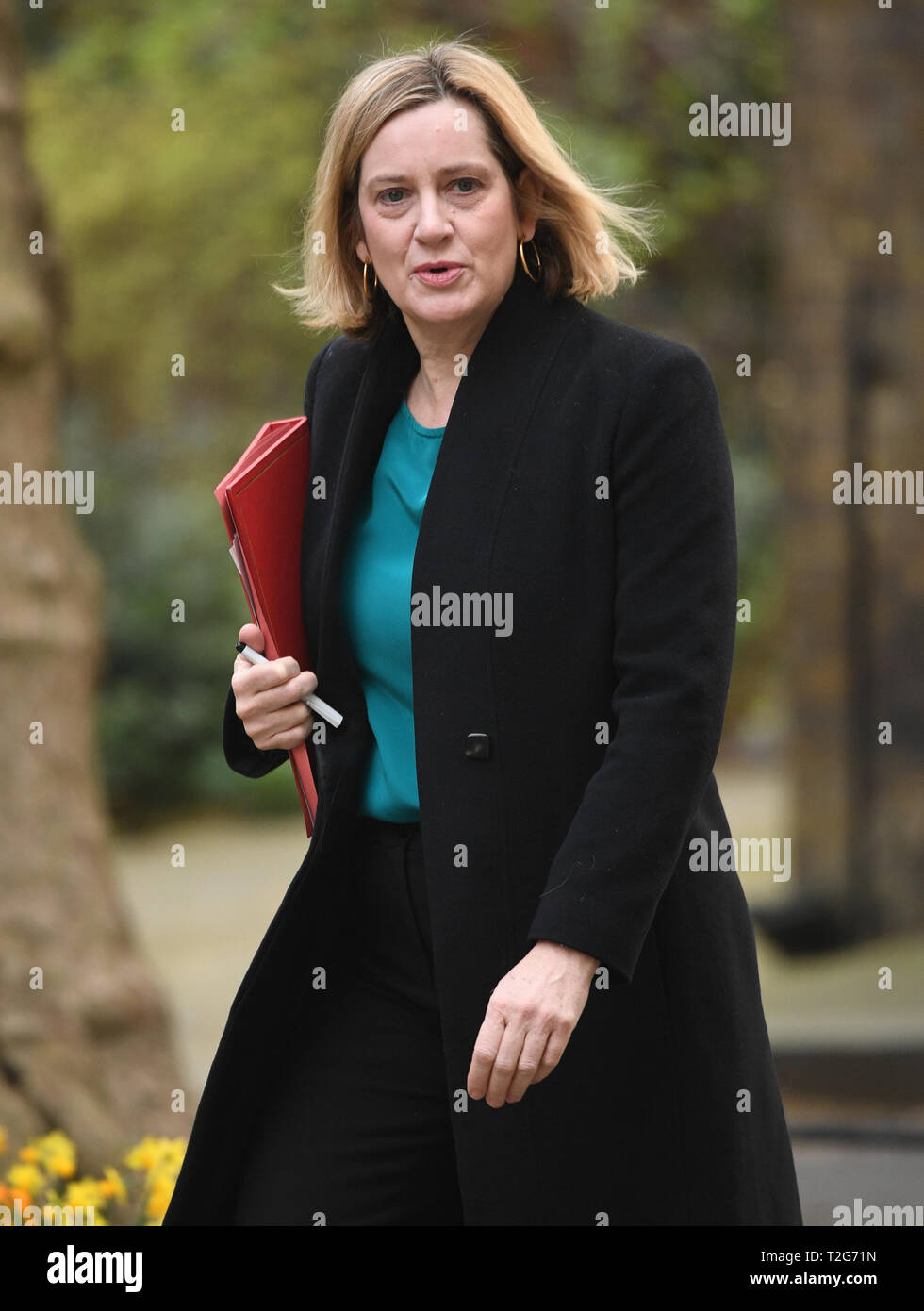 Works and Pensions Secretary Amber Rudd arrives in Downing Street ...