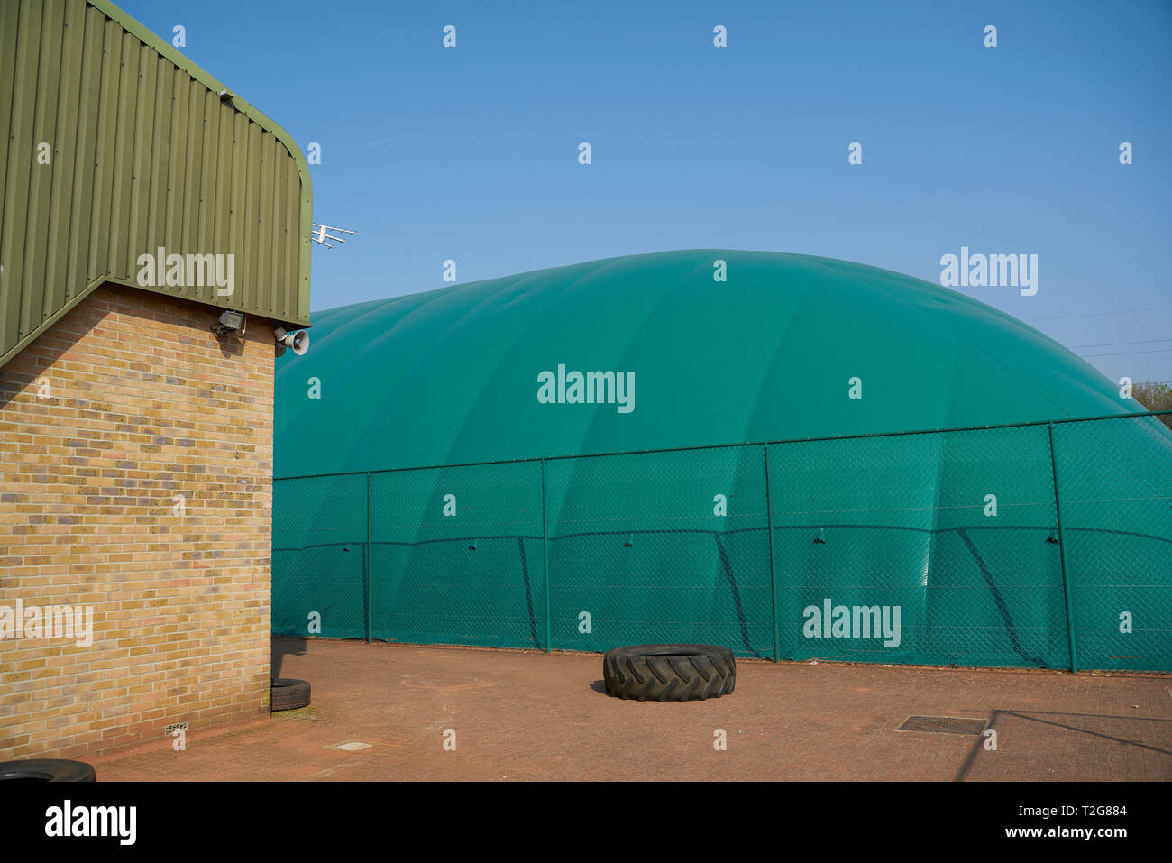 Inflatable sports hall Stock Photo - Alamy
