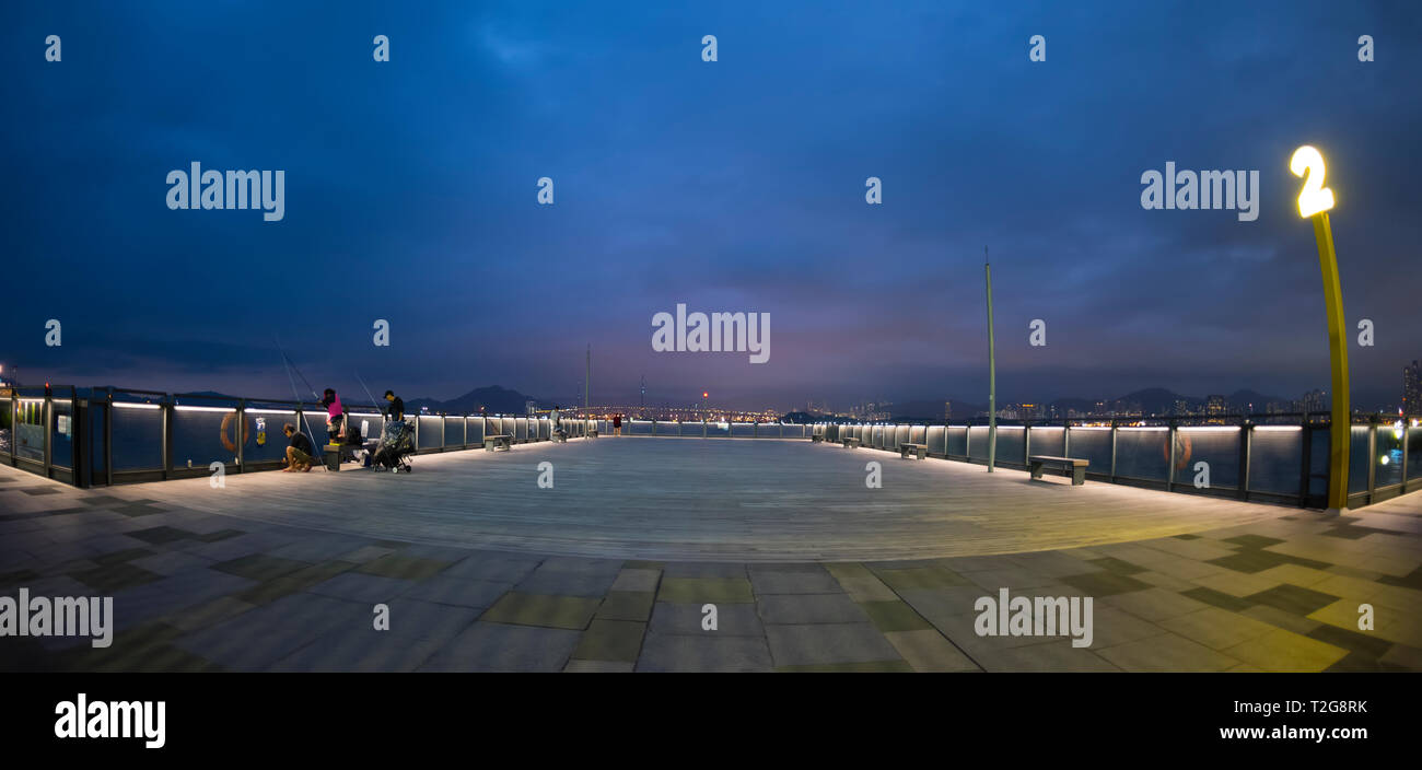 The newly opened Western district harbourfront promenade, which used to ...