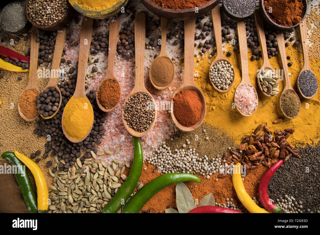 Aromatic spices and Still Life background Stock Photo - Alamy