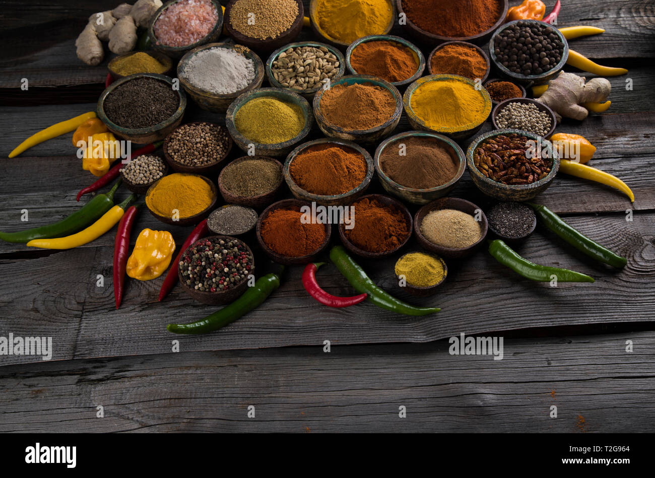 Aromatic spices and Still Life background Stock Photo - Alamy