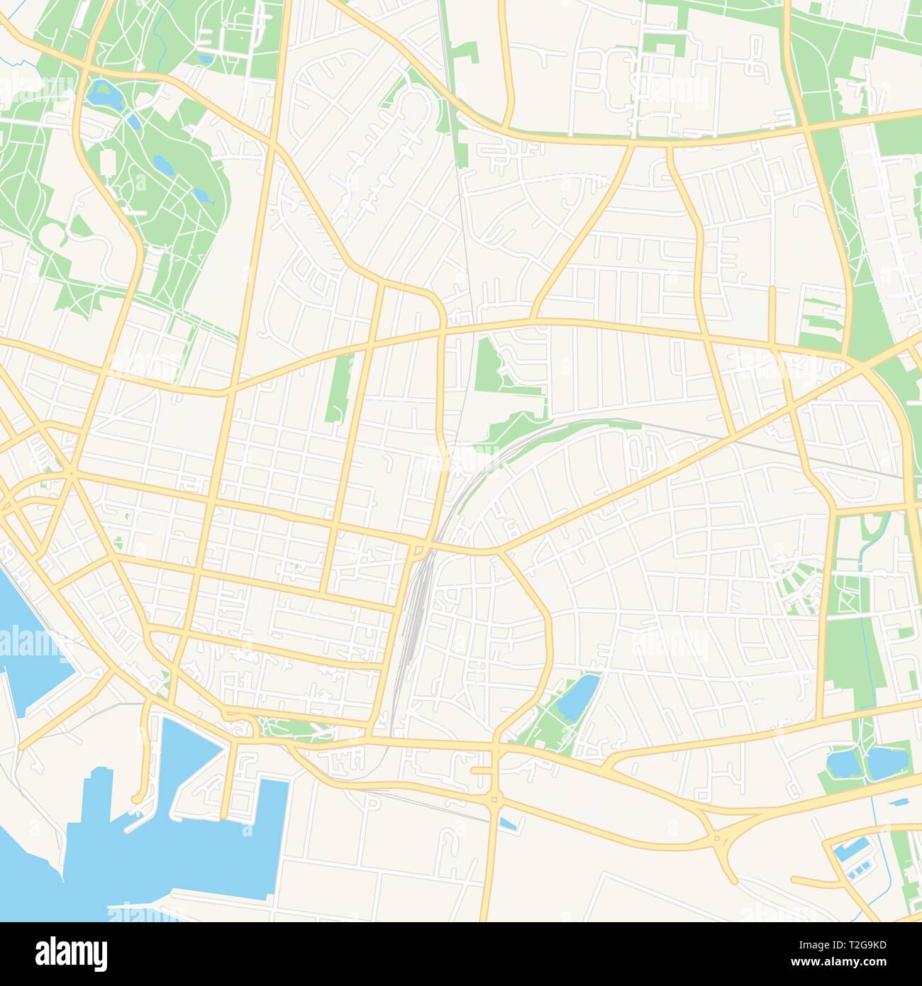 Esbjerg printable map hi-res stock photography and images - Alamy