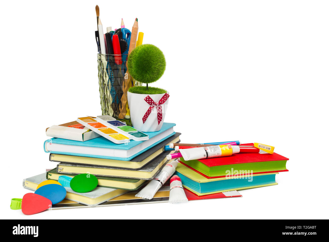 school education supplies items Stock Photo - Alamy