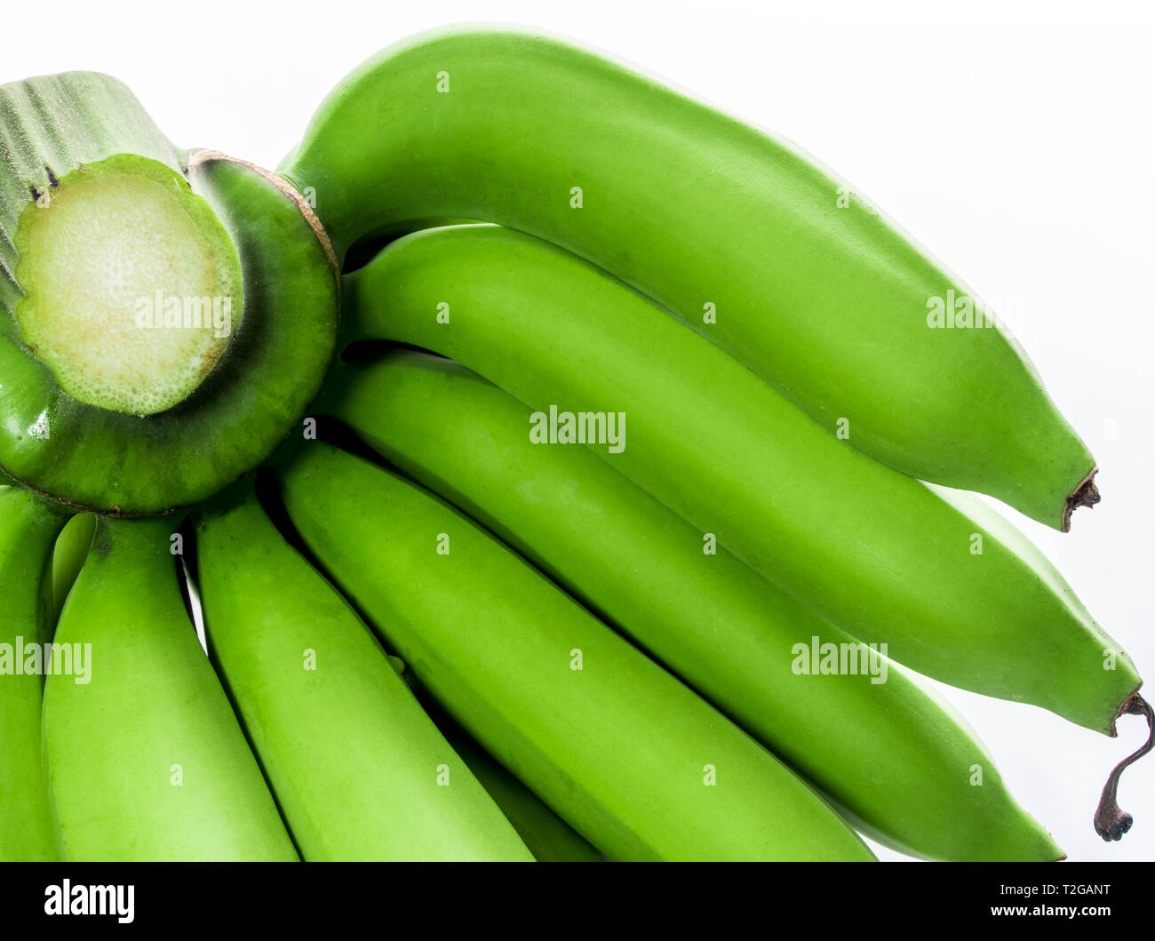 Raw Cavendish banana Isolated on white background Stock Photo - Alamy