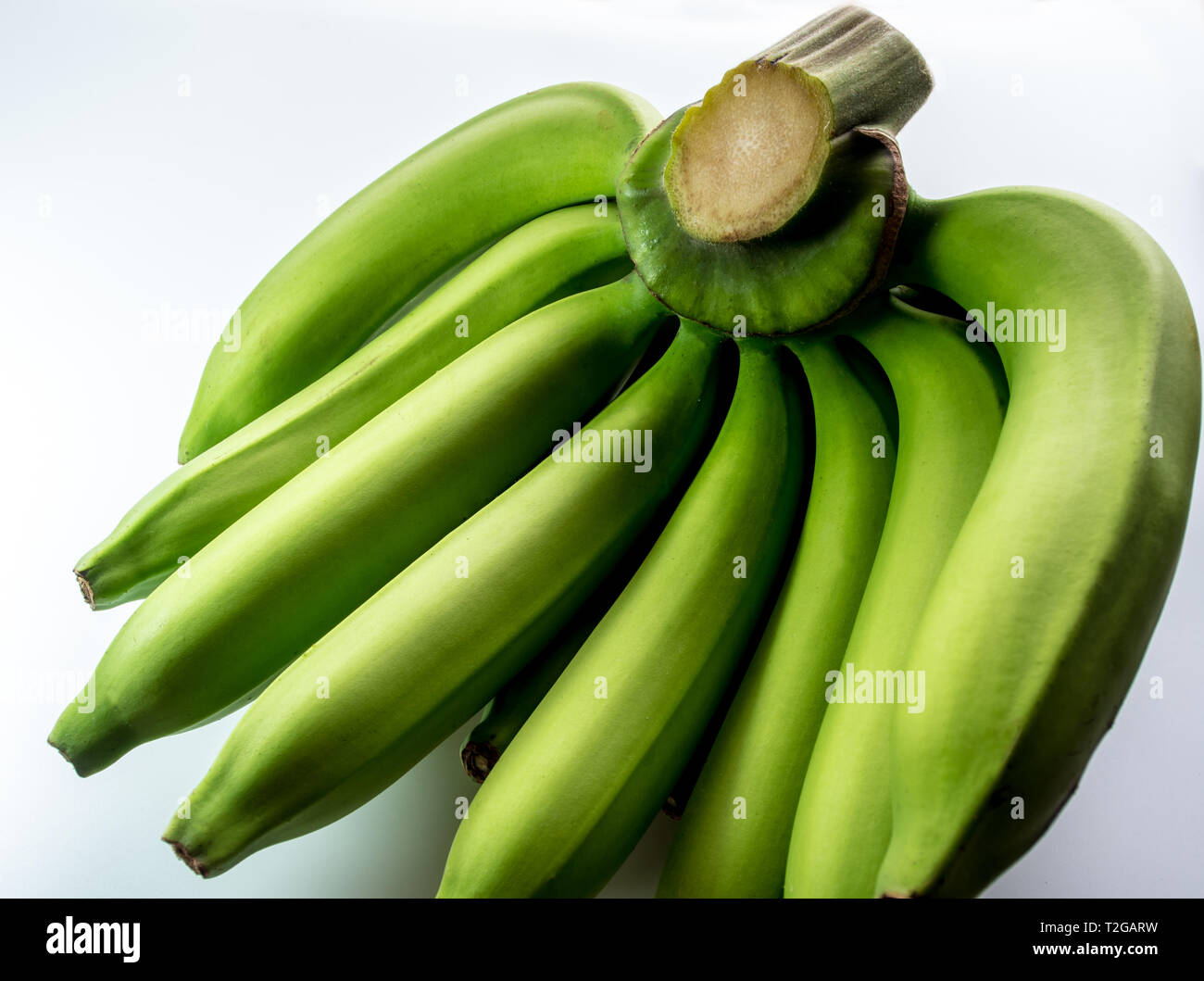 Raw Cavendish banana Isolated on white background Stock Photo - Alamy