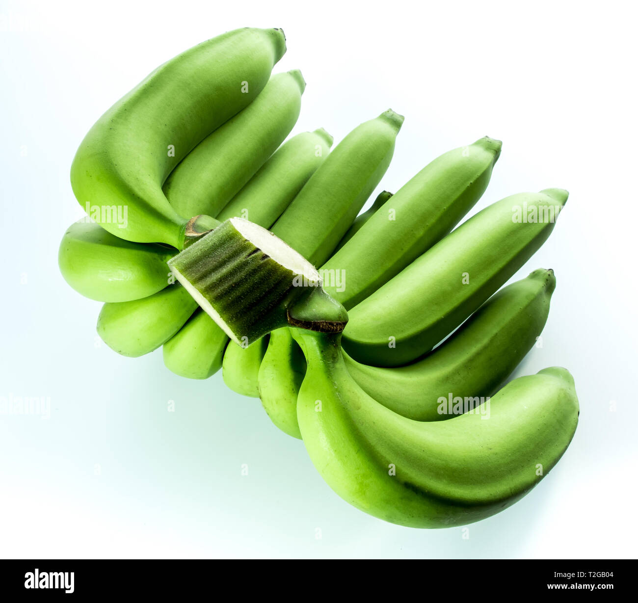 Raw Cavendish banana Isolated on white background Stock Photo - Alamy