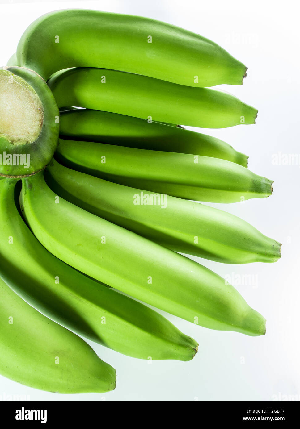 Raw Cavendish banana Isolated on white background Stock Photo - Alamy