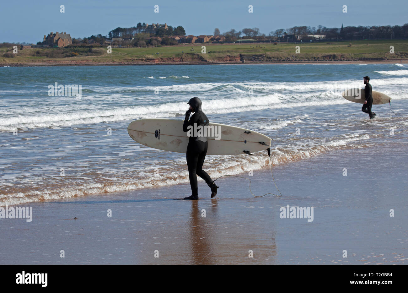 Belhaven bay surf hi-res stock photography and images - Alamy
