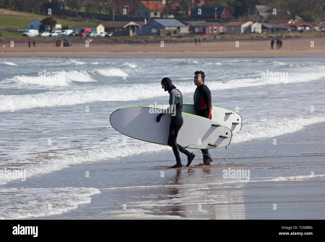Belhaven bay surf hi-res stock photography and images - Alamy