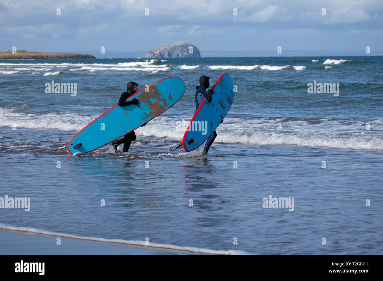 Belhaven bay surf hi-res stock photography and images - Alamy