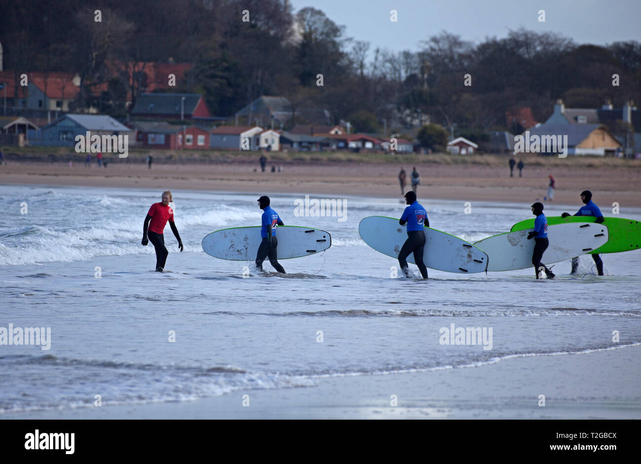 Belhaven bay surf hi-res stock photography and images - Alamy