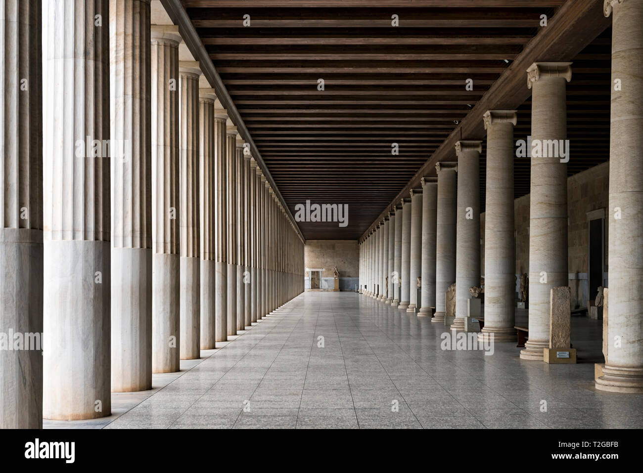 Stoa of Attalos (Stoa of Attalus), reconstructed in 1952–1956, now ...