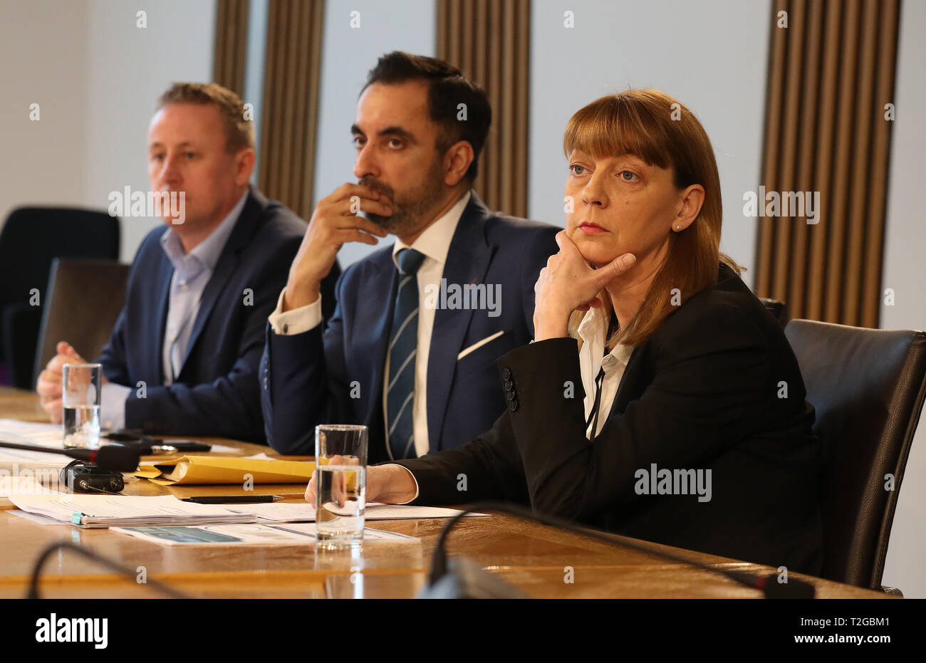 Linda and Stuart Allan, the parents of Katie Allan, and their lawyer ...
