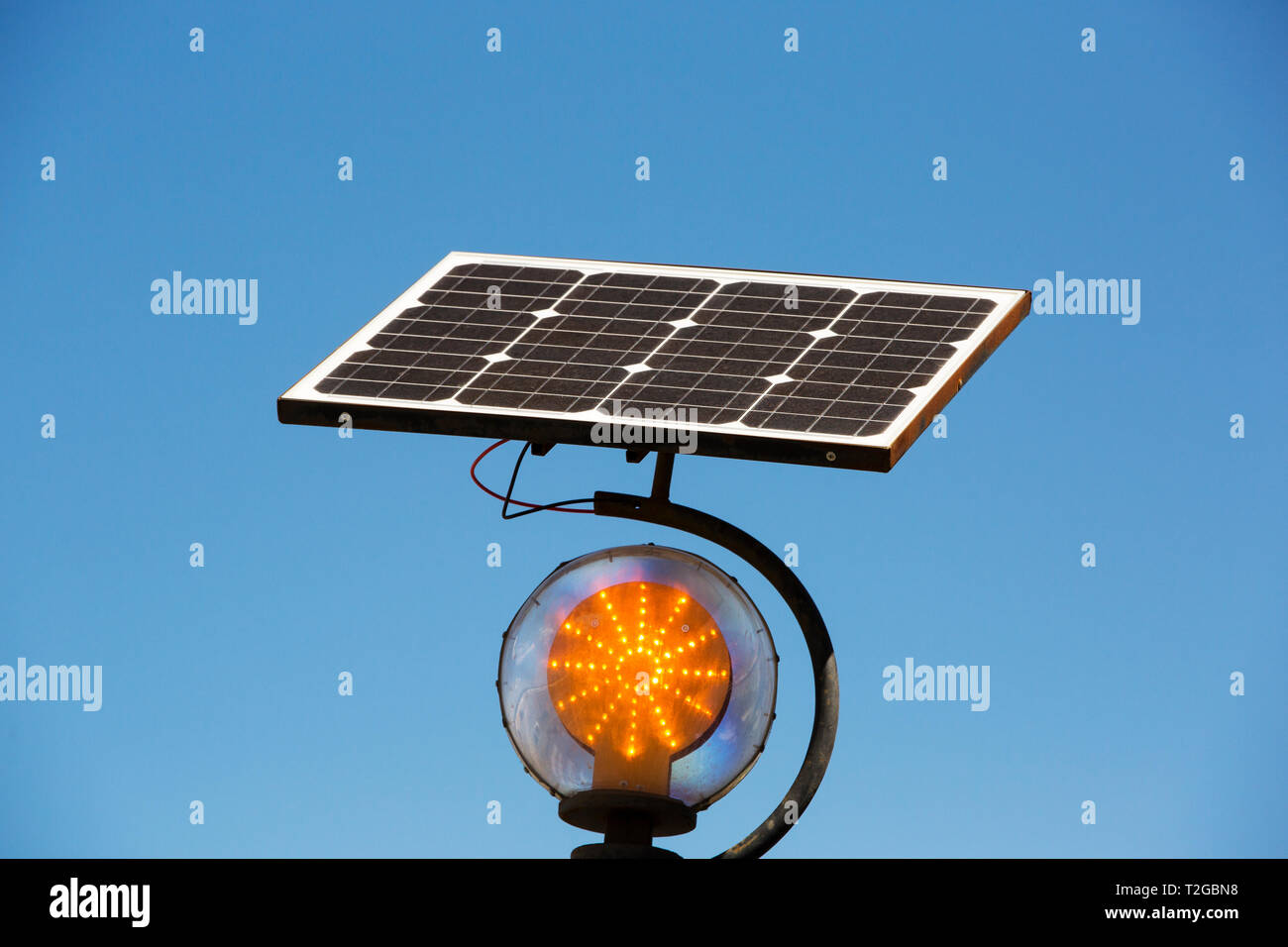 A solar street light in Punta Arenas, Chile Stock Photo - Alamy