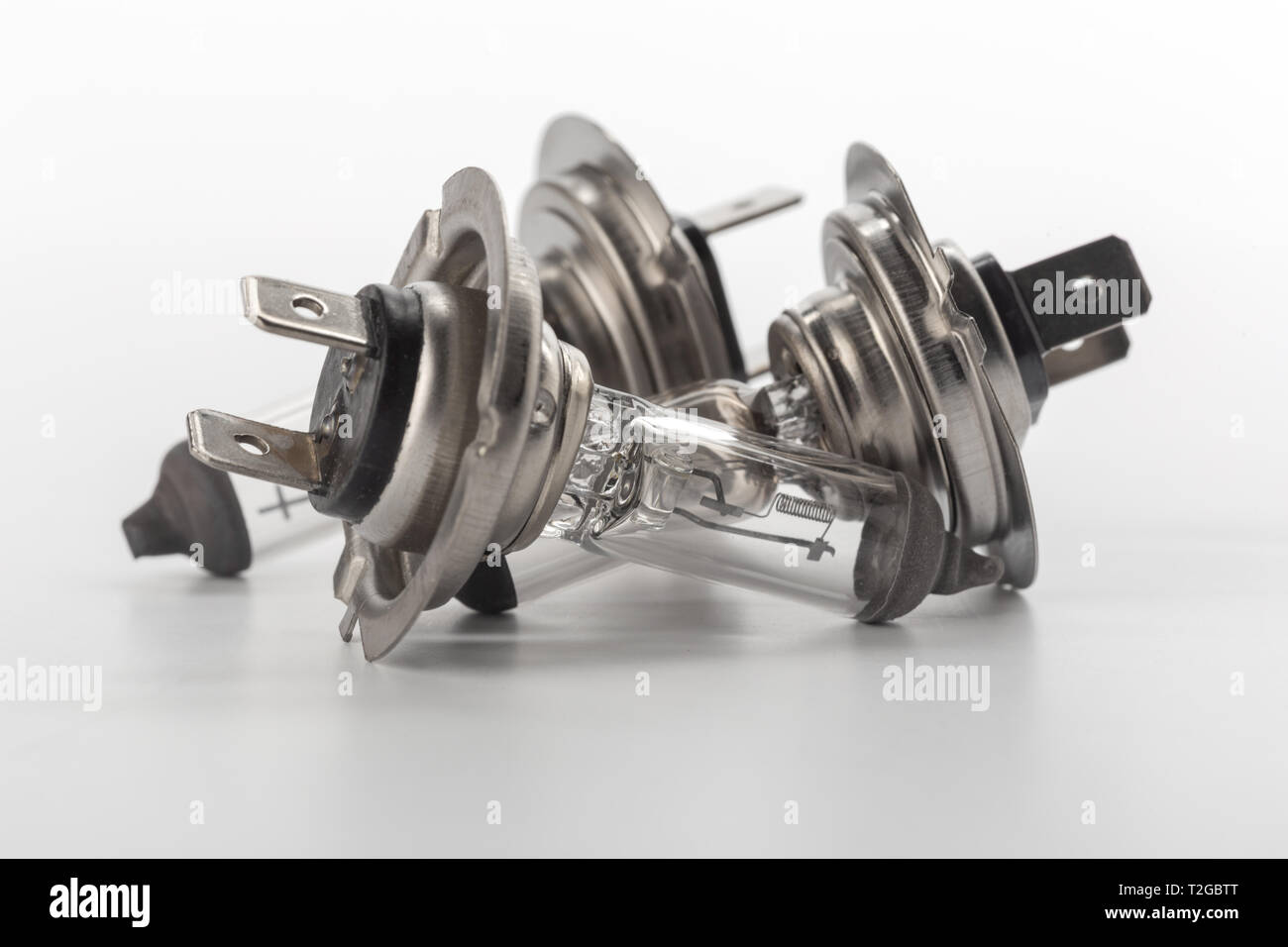 car lightbulb on white background Stock Photo - Alamy