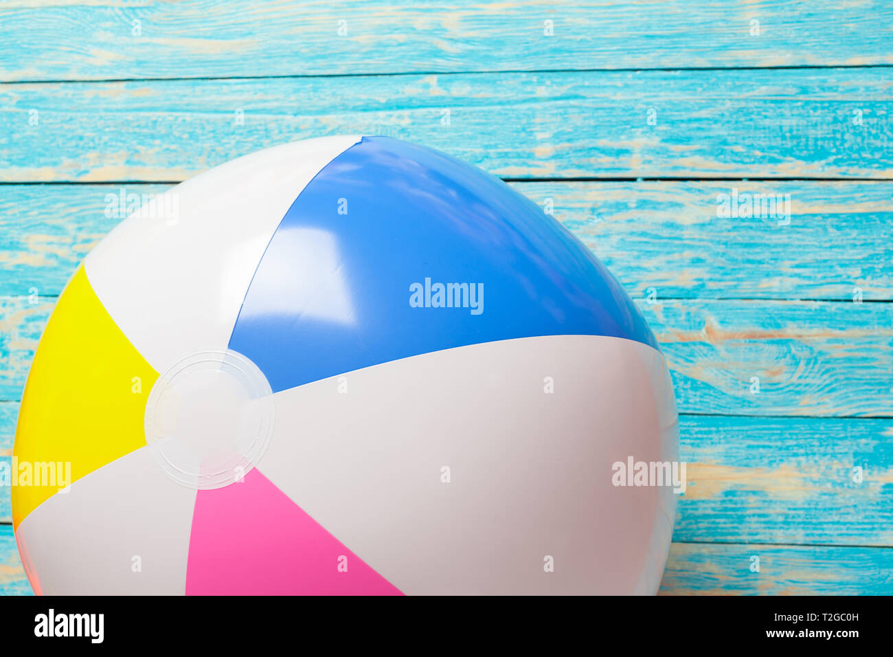Colorful beach ball Stock Photo - Alamy