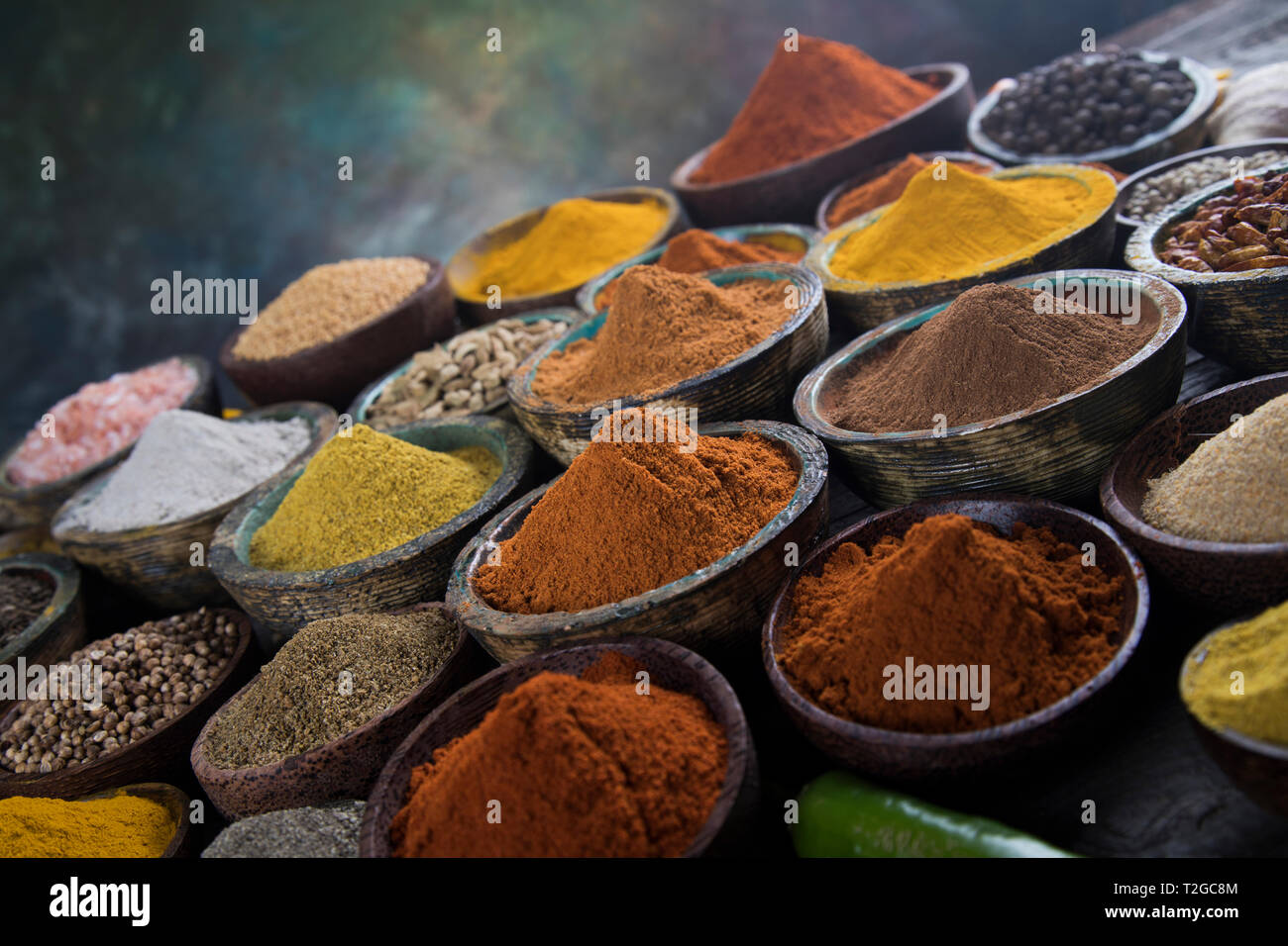 Aromatic spices, smoke and Still Life background Stock Photo - Alamy