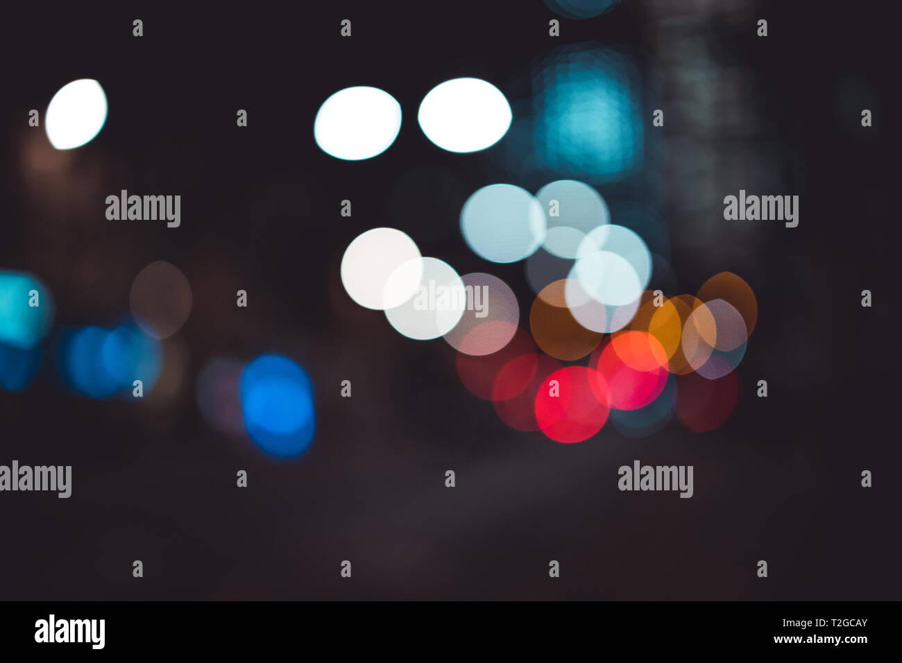 Abstract city lights background hi-res stock photography and images - Alamy