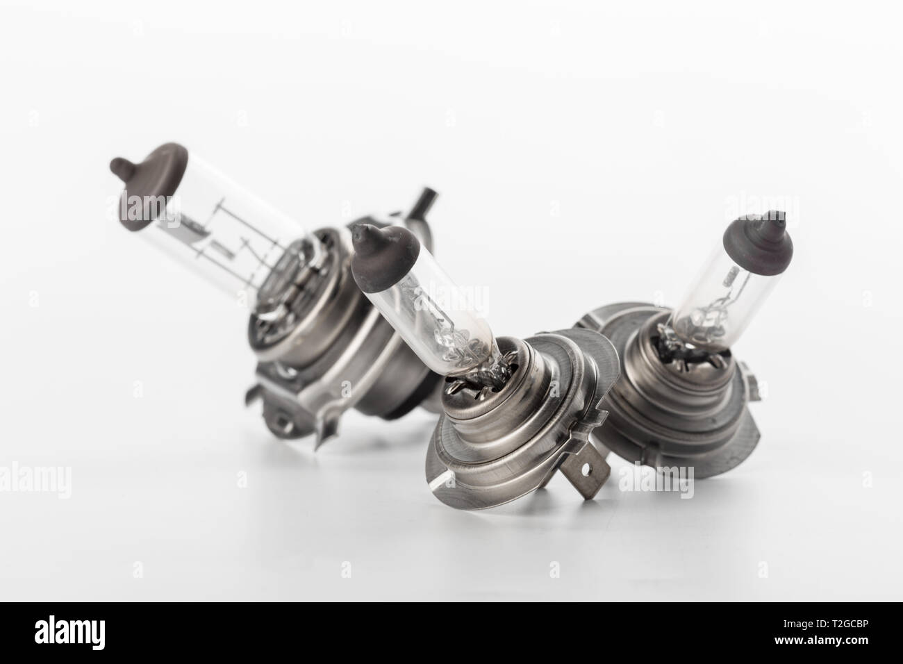 car lightbulb on white background Stock Photo - Alamy