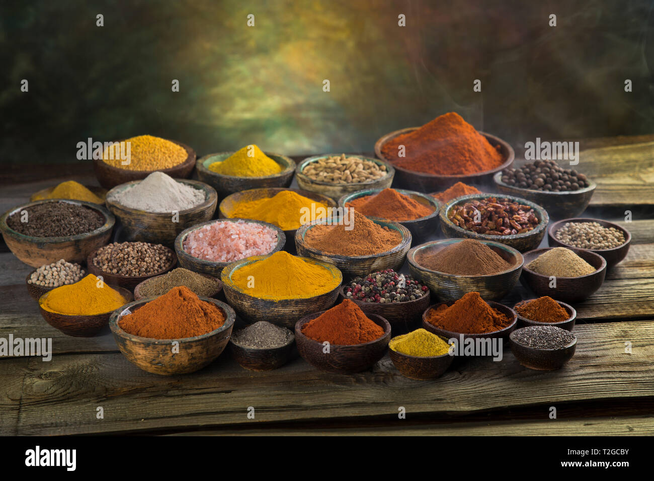 Smoke background , Spice Still Life Stock Photo - Alamy