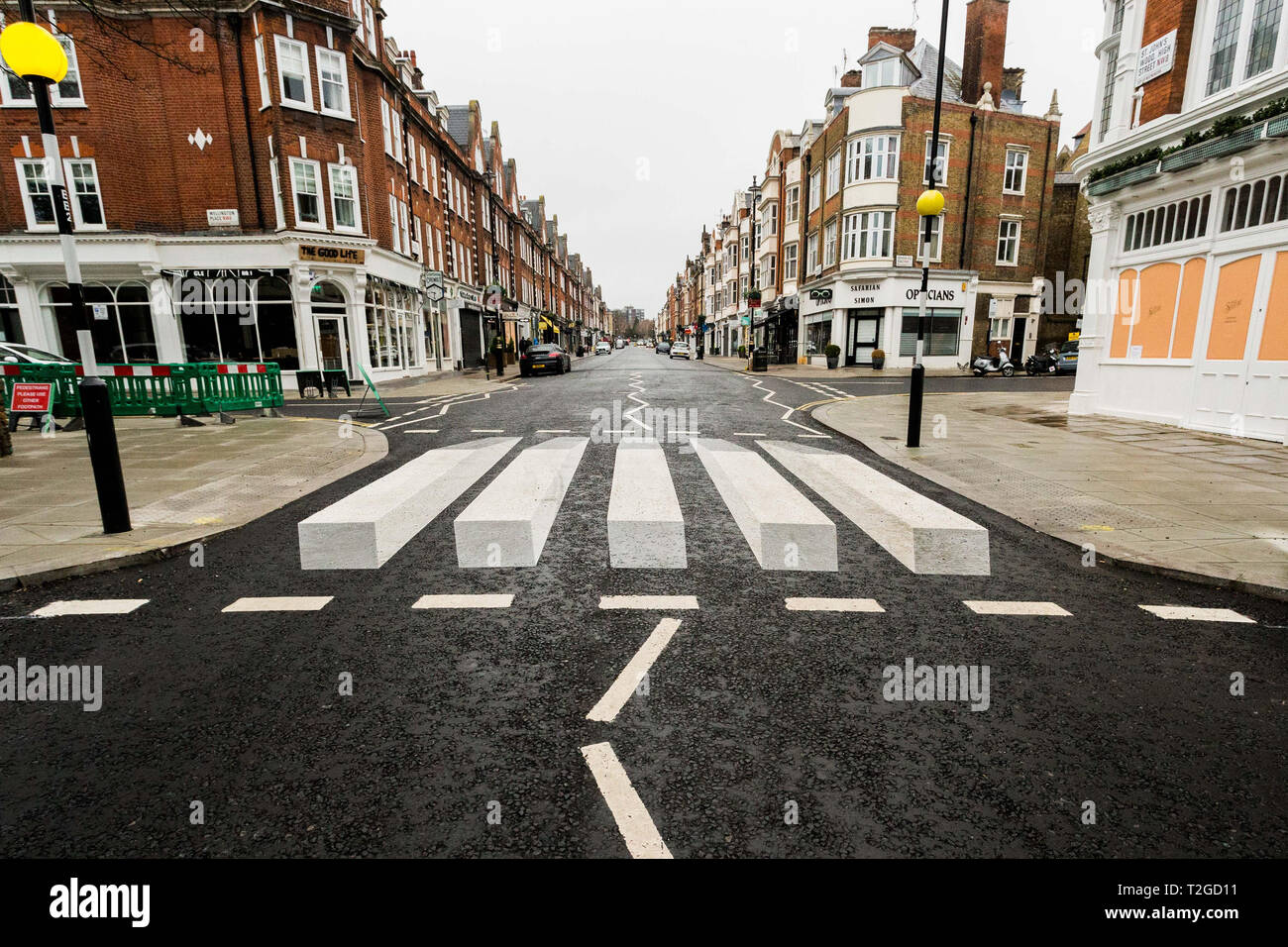 3d zebra crossing road safety hi-res stock photography and images - Alamy