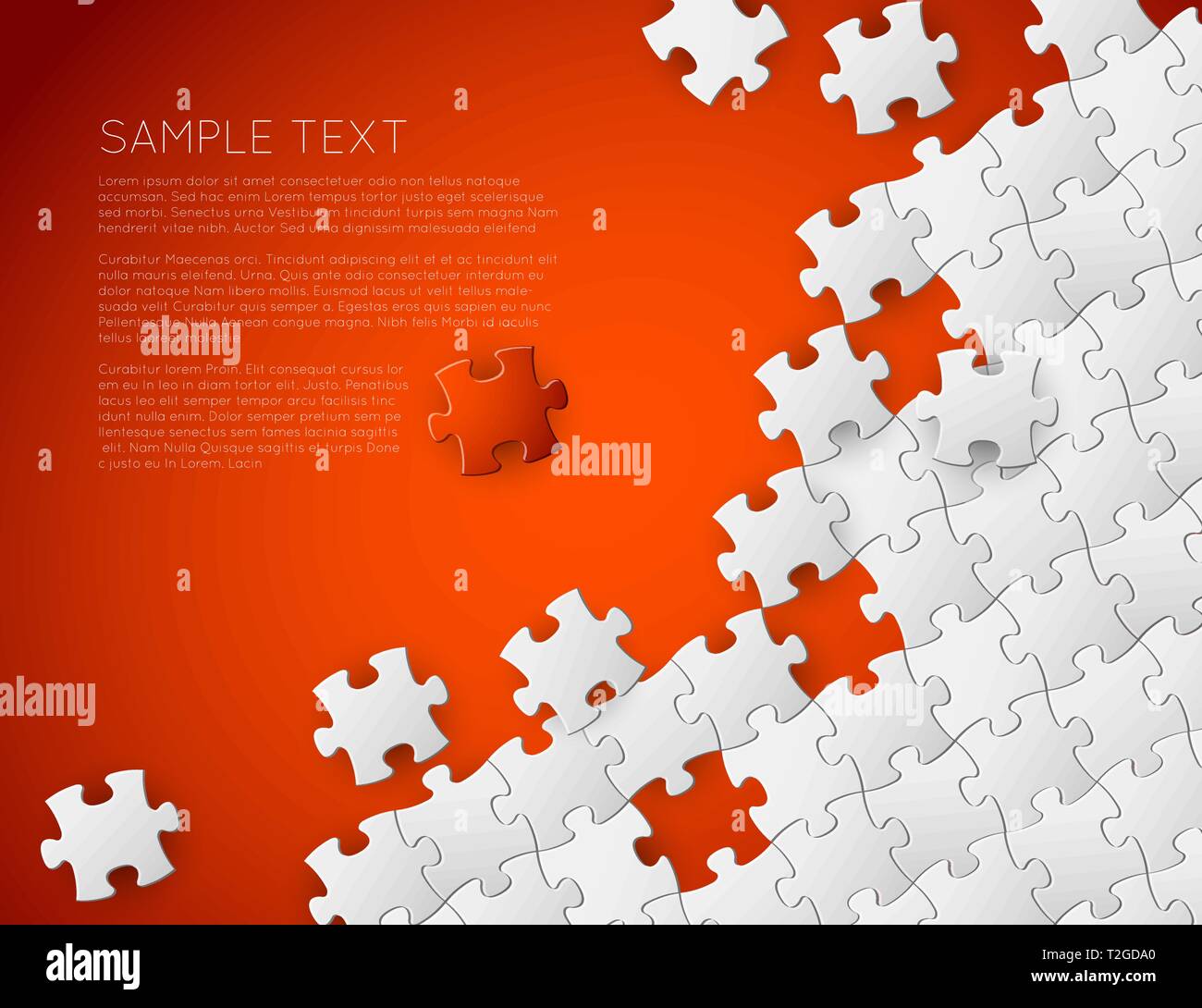 Red Puzzle Pieces Background Red puzzle heart stock illustration ...