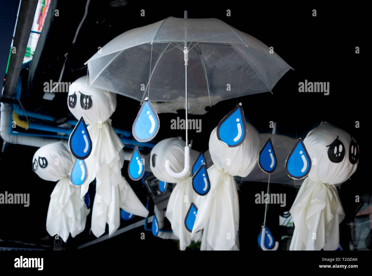 decorative rainy doll and umbrella for texture background Stock Photo ...