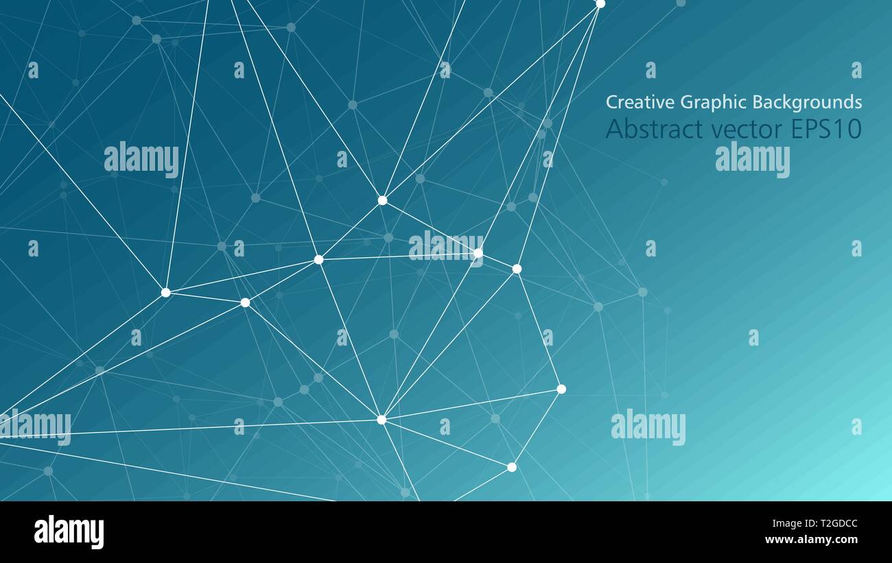 Technology digital wires transformation, abstract geometric backgrounds ...