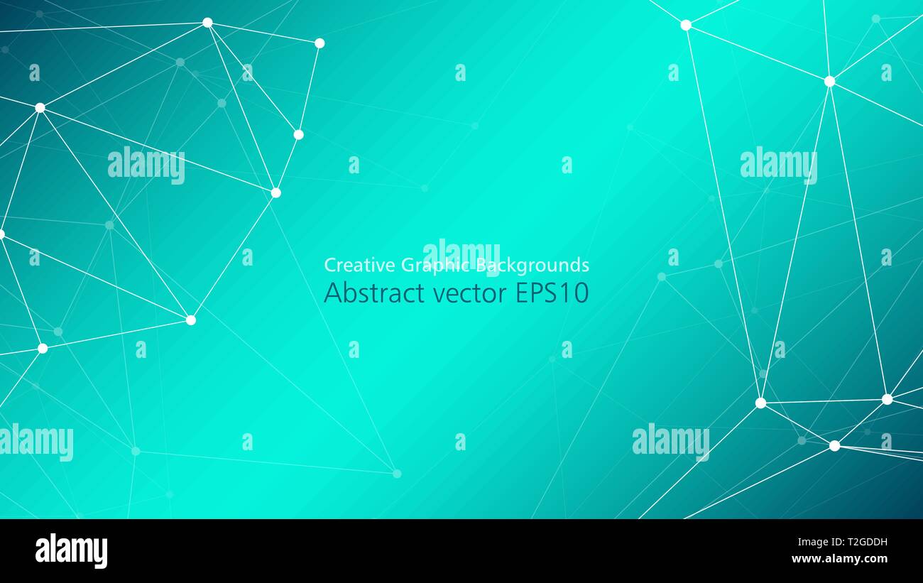 Technology background creative conception with vector connected dots ...