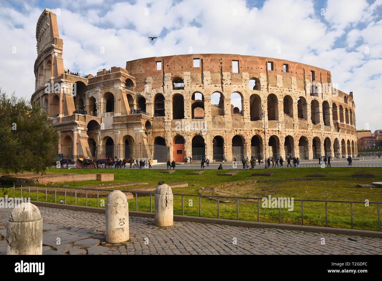 Colosseum coliseum flavian amphitheatre roman arena arch hi-res stock ...