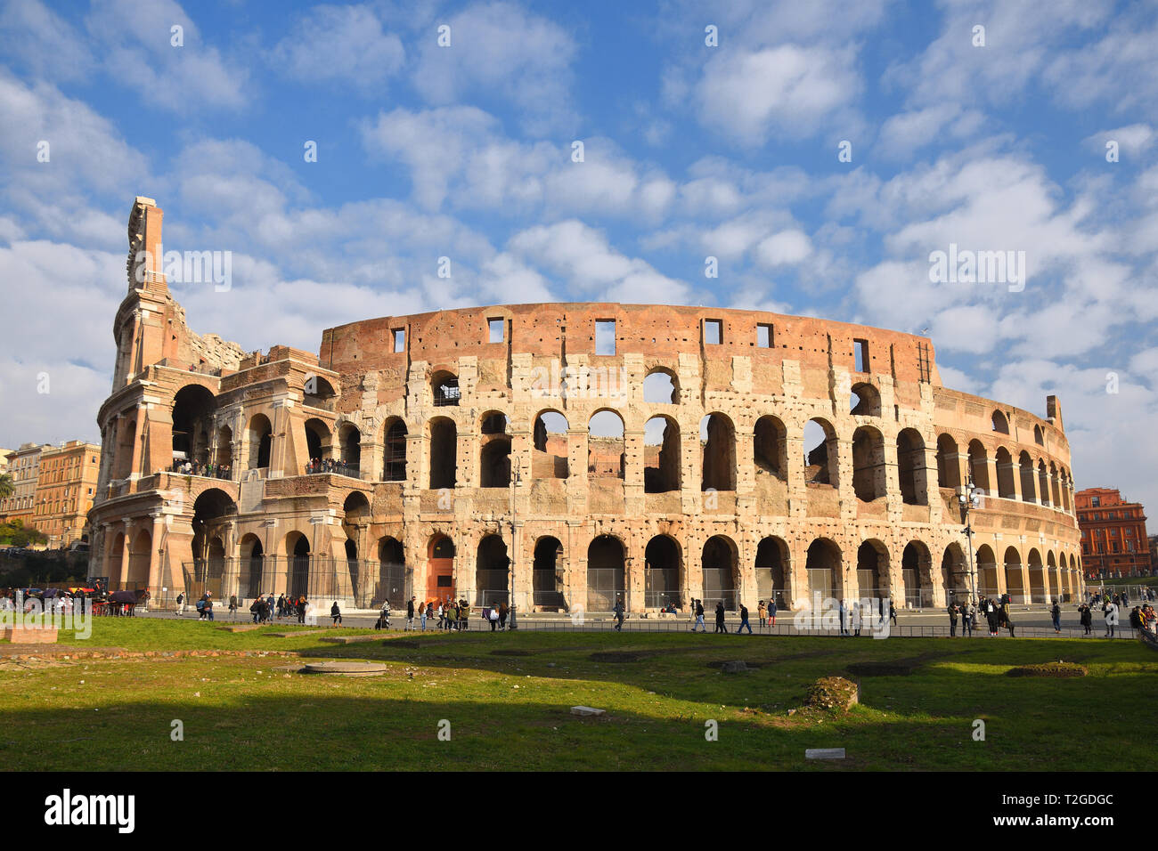 Colosseum coliseum flavian amphitheatre roman arena arch hi-res stock ...
