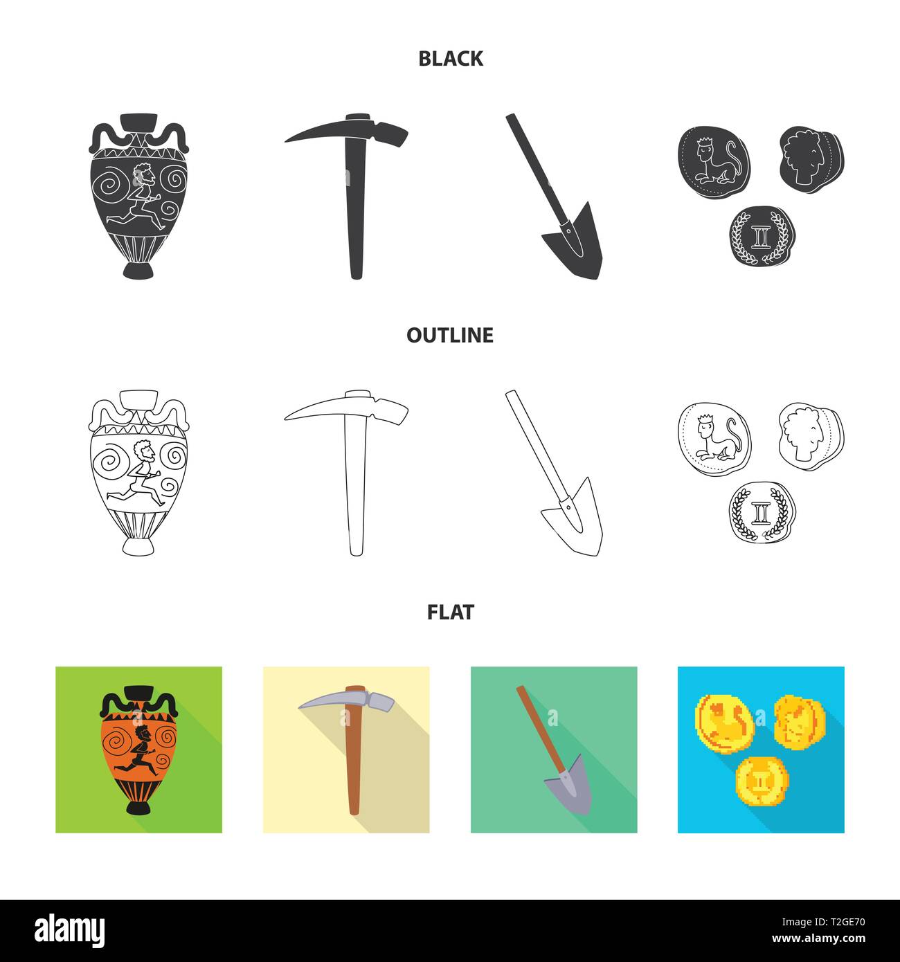 Archaeology picture Stock Vector Images - Alamy