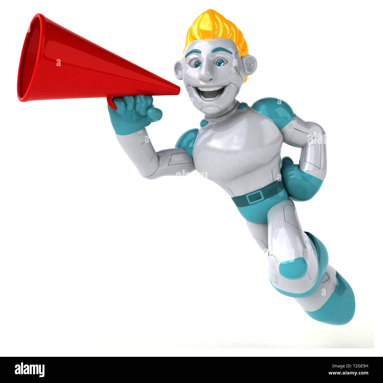 Robot - 3D Illustration Stock Photo - Alamy