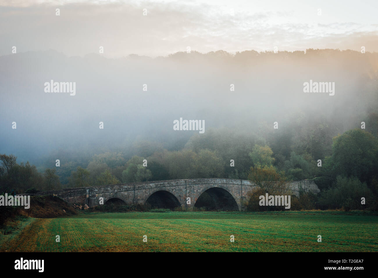 Mist british countryside hi-res stock photography and images - Alamy
