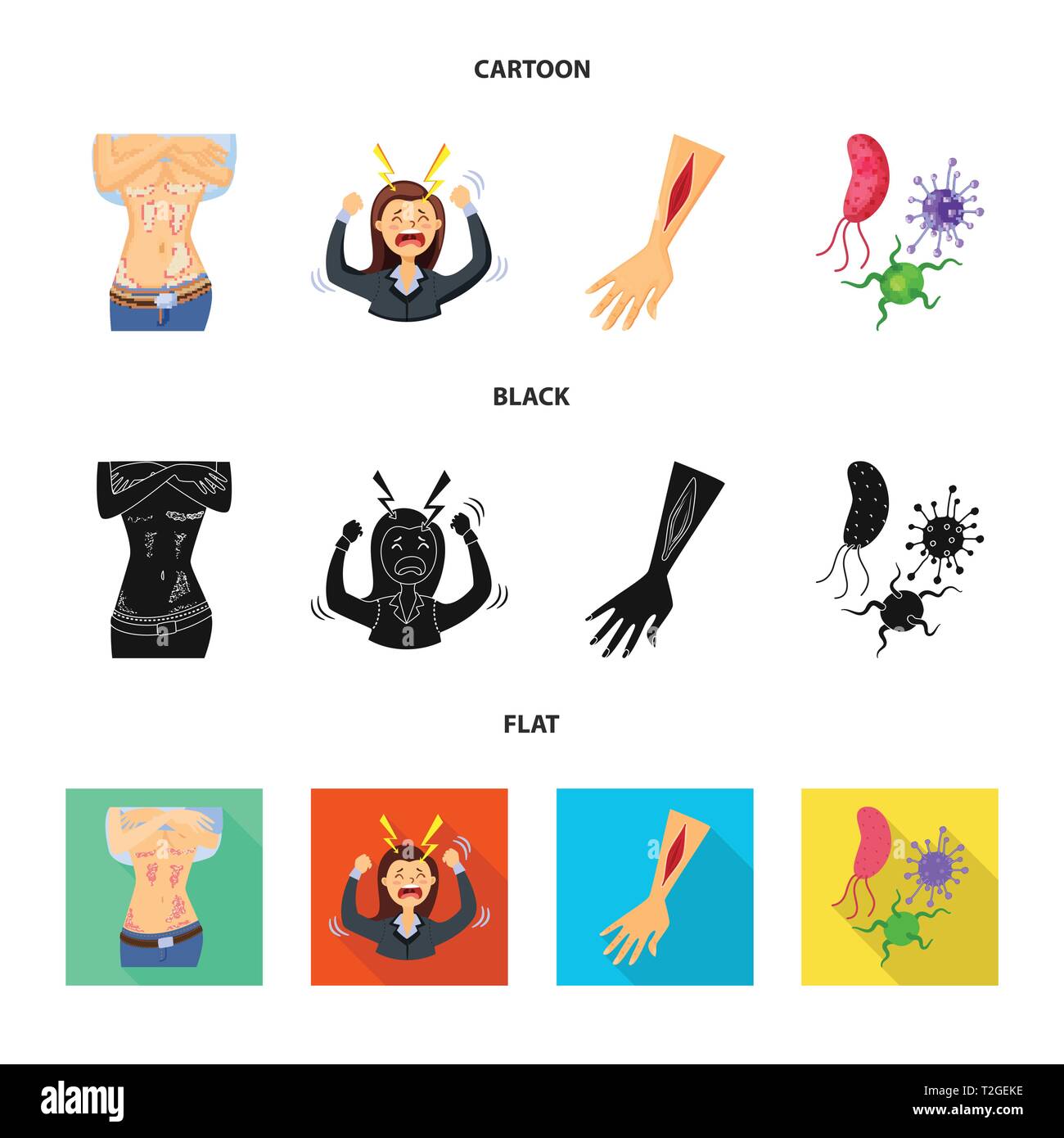 psoriasis,stress,injury,bacteria,body,shock,arm,virus,skin,woman ...