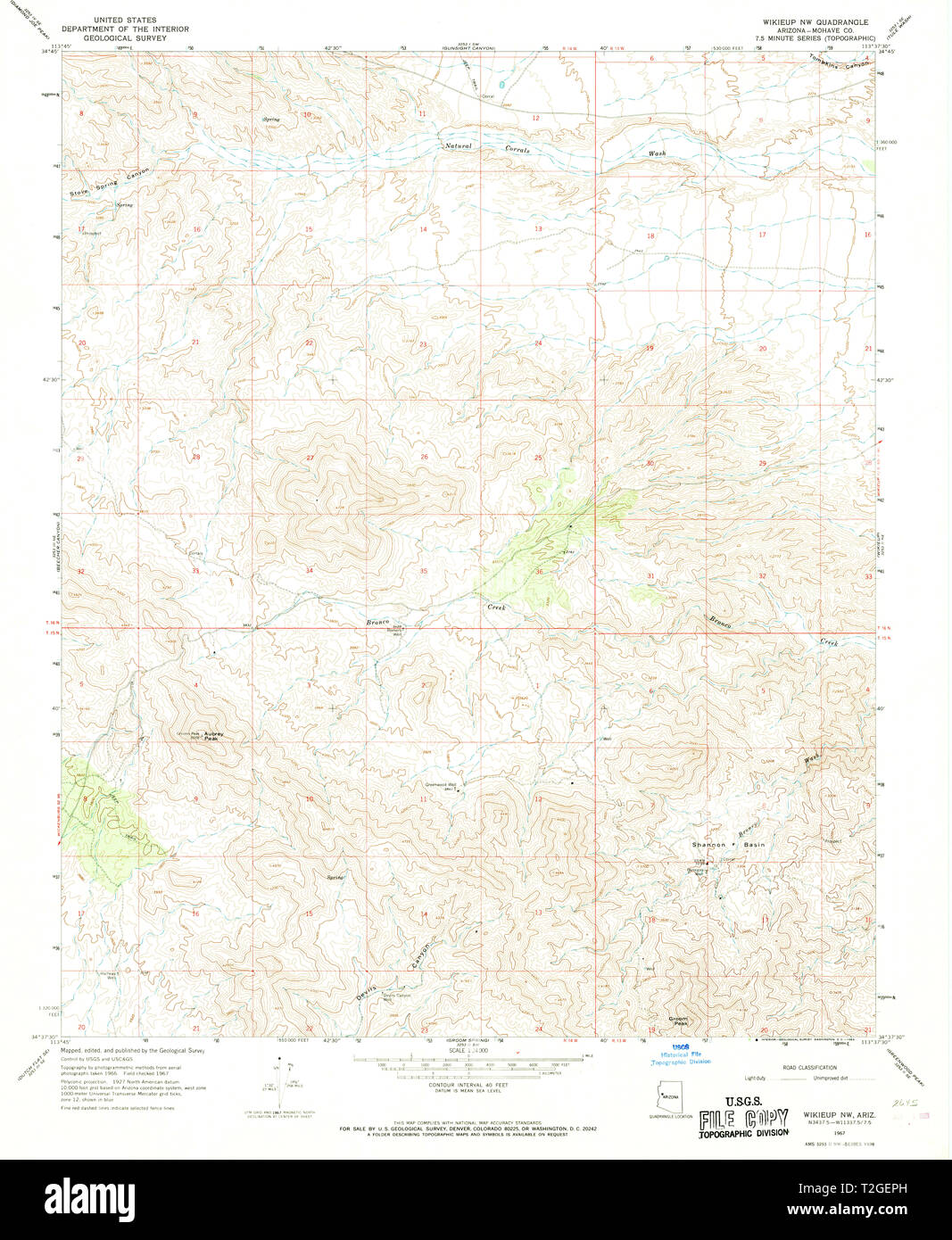 Map of wikieup hi-res stock photography and images - Alamy