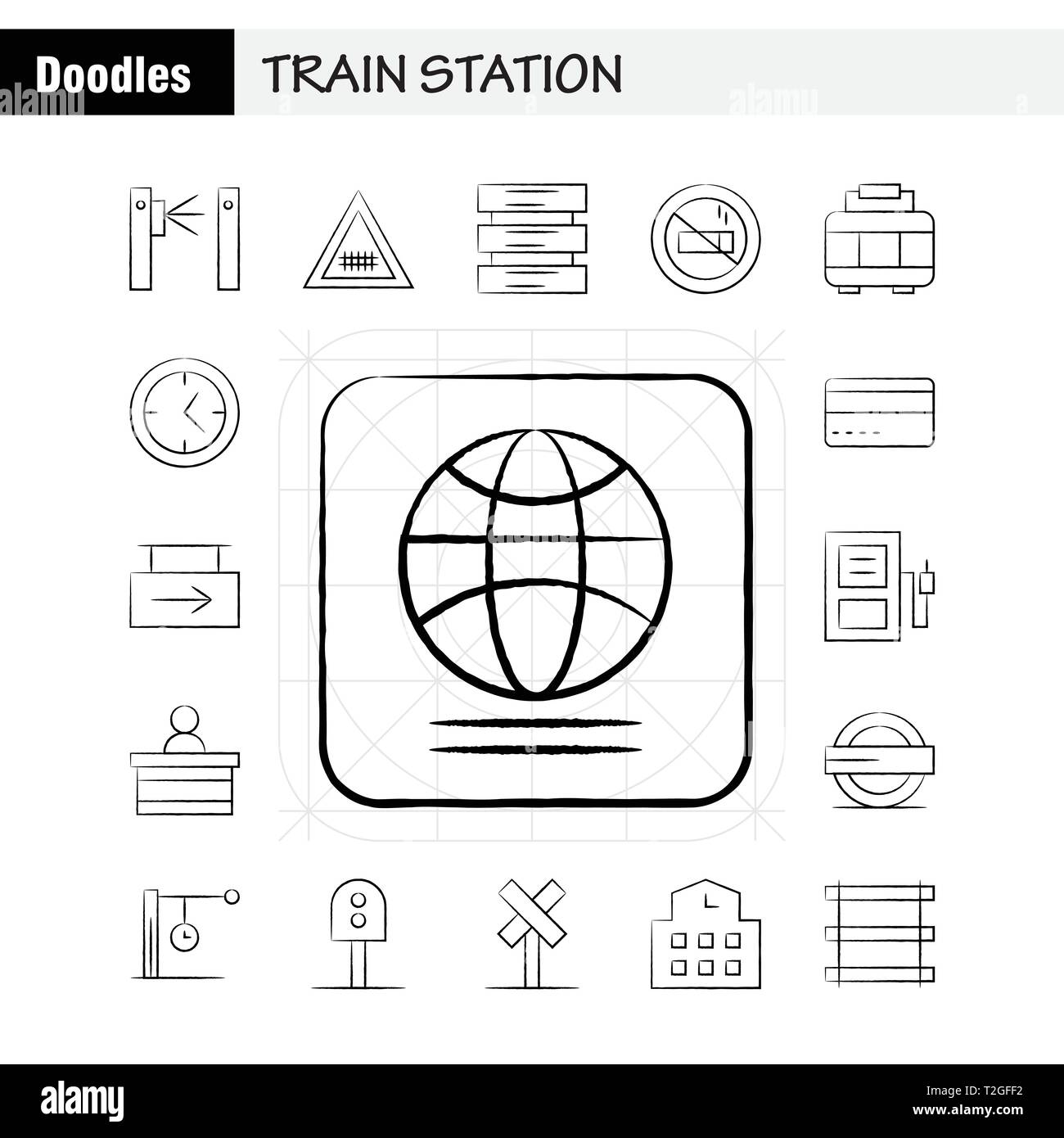 Sign no smoking railway station Stock Vector Images - Alamy