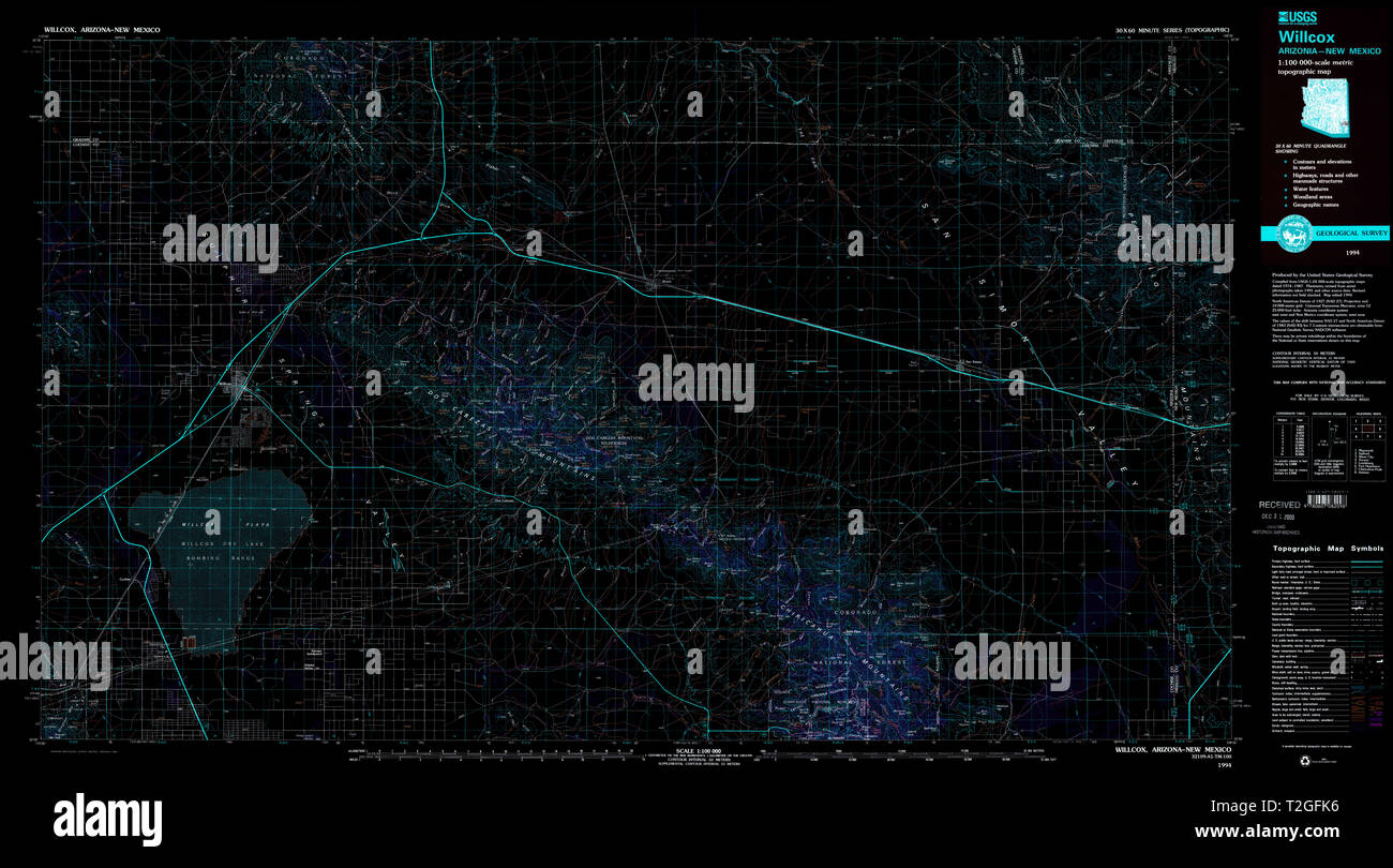 Willcox arizona map hi-res stock photography and images - Alamy