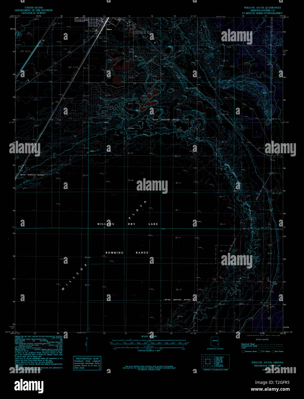 Willcox arizona map hi-res stock photography and images - Alamy