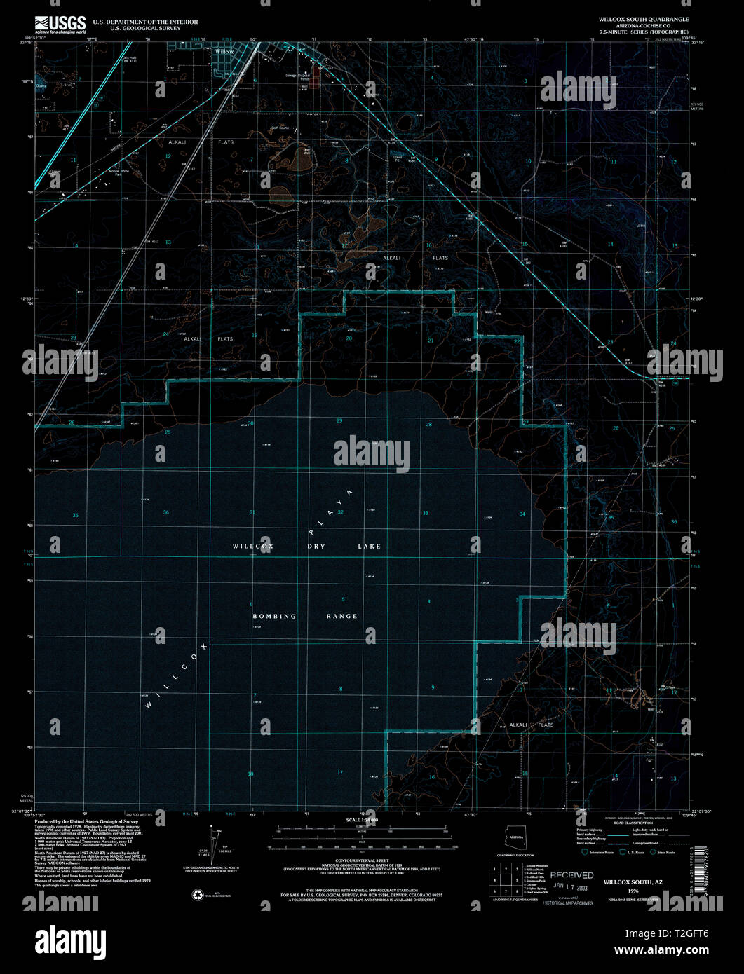 Willcox arizona map hi-res stock photography and images - Alamy