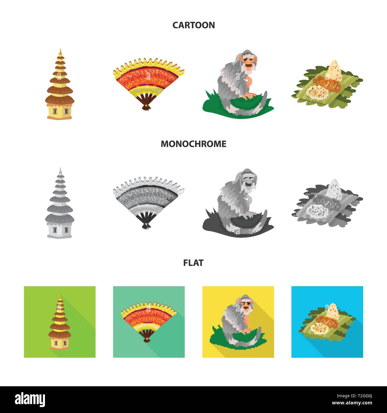 Monkey dish Stock Vector Images - Alamy