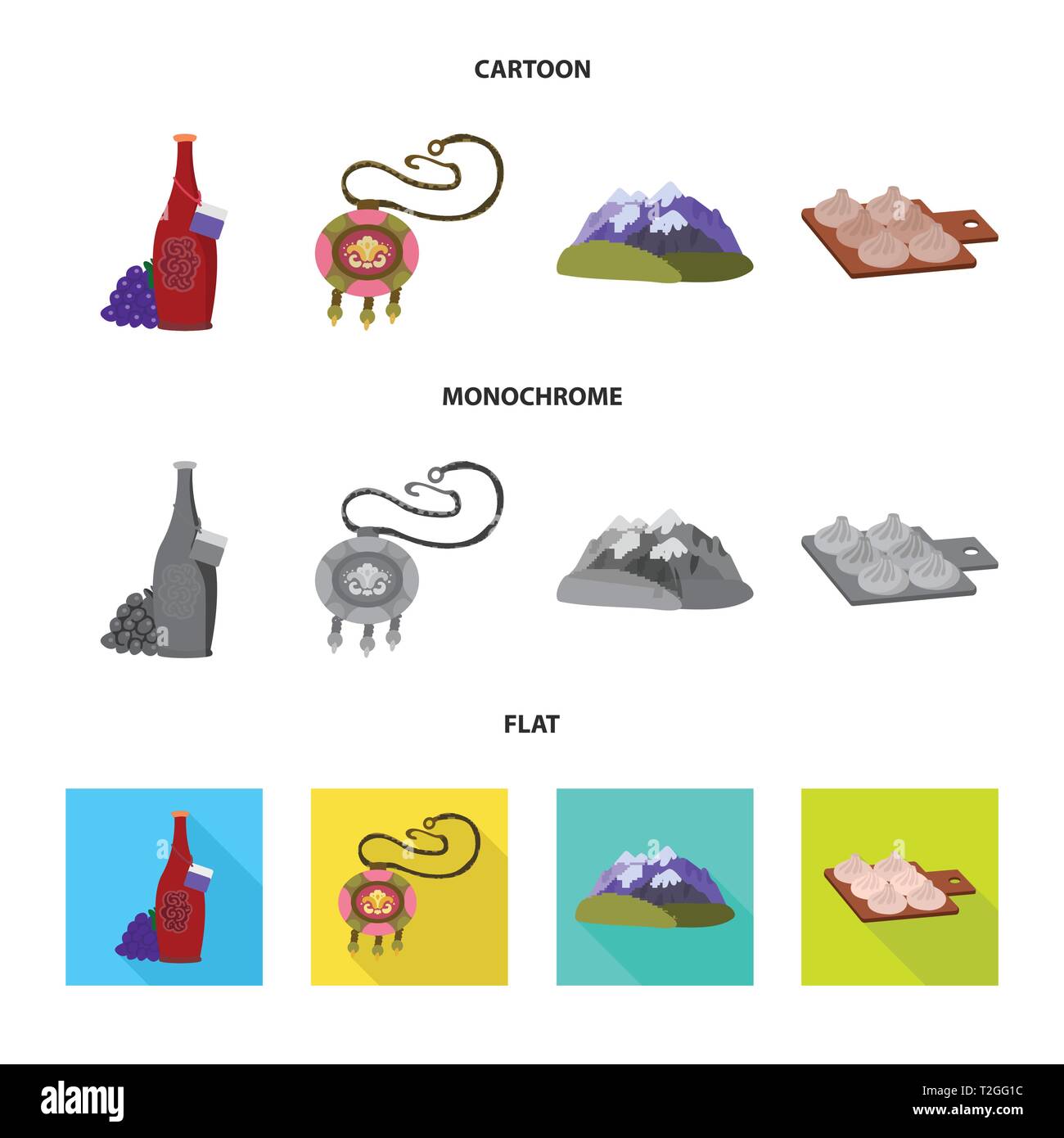 Vector illustration of culture and sightseeing sign. Set of culture and ...