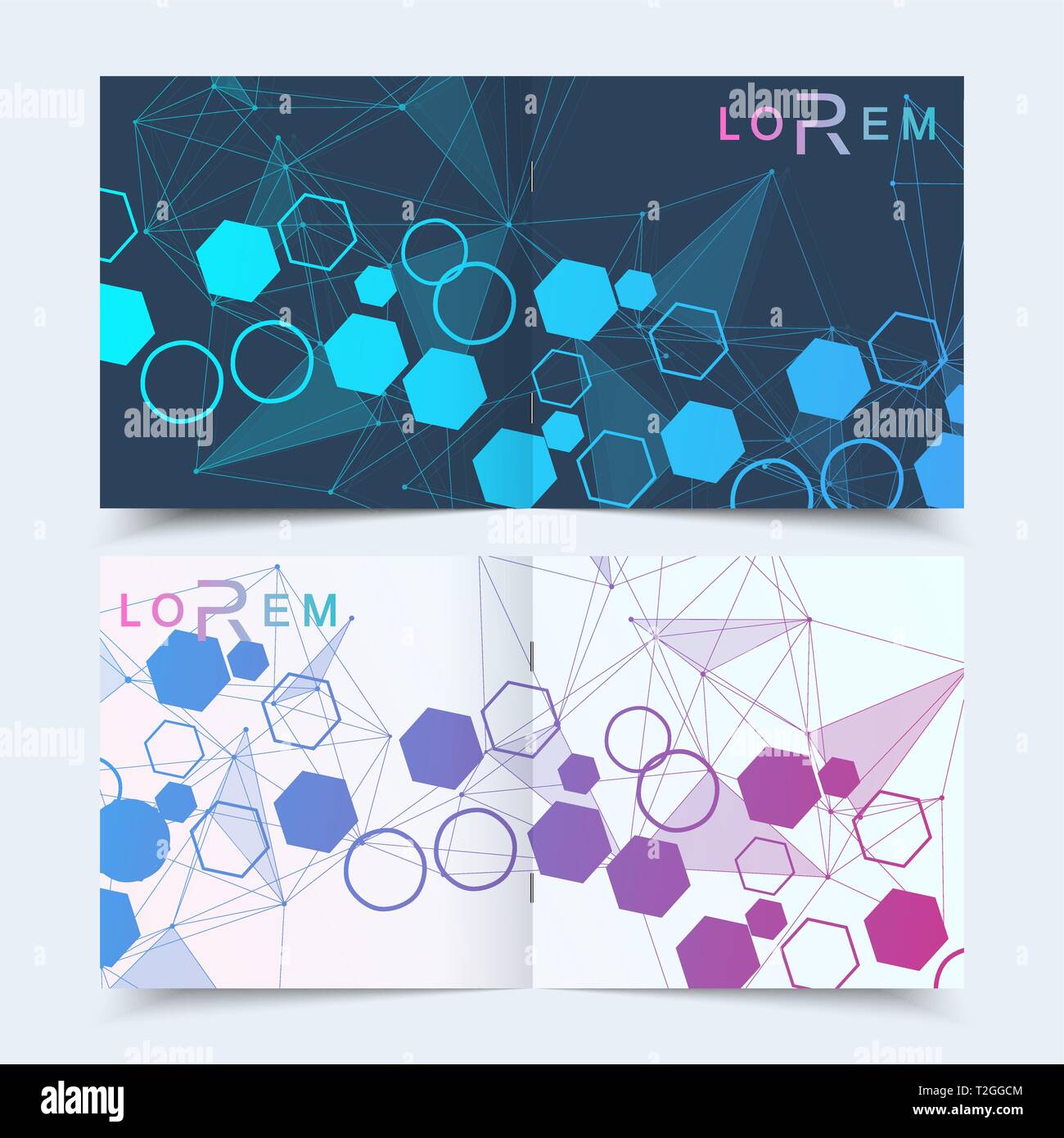 Scientific templates square brochure, magazine, leaflet , flyer, cover ...