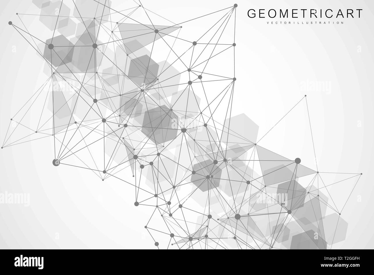 Modern futuristic background of the scientific hexagonal pattern ...