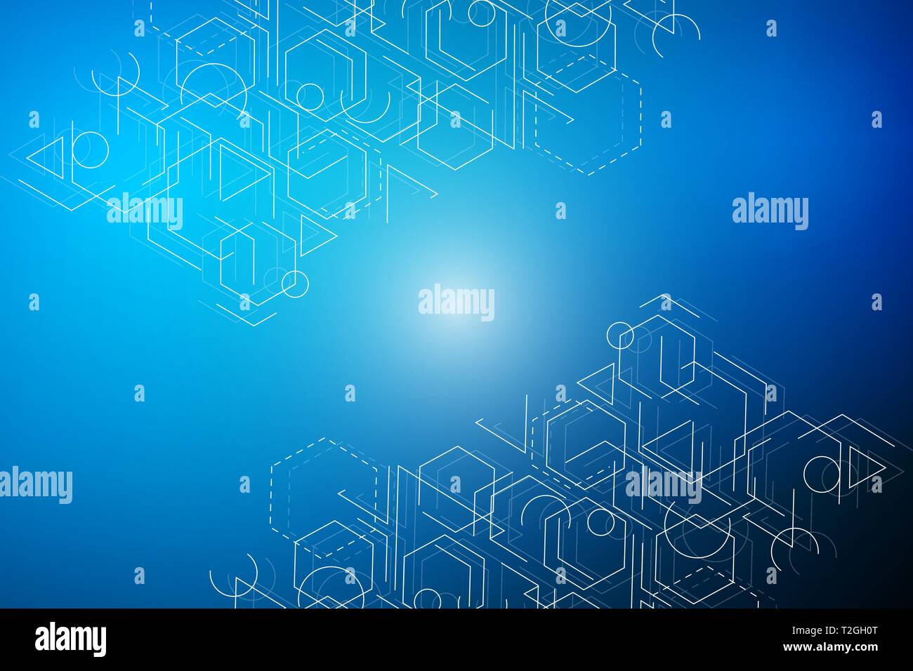 Big Data Visualization Background. Modern futuristic virtual abstract ...