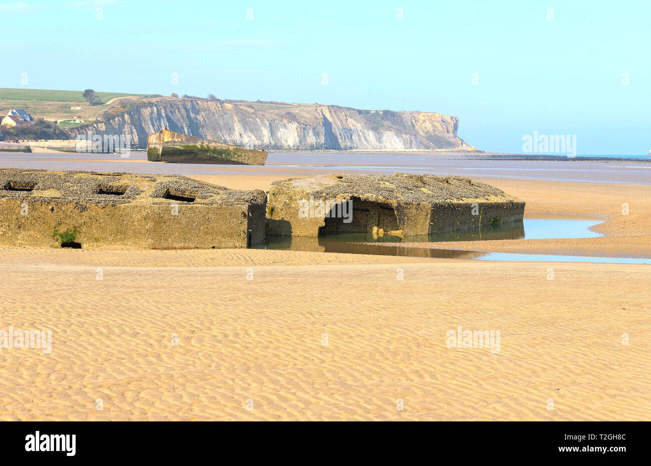 Mulberry harbour day ww2 arromanches hi-res stock photography and ...