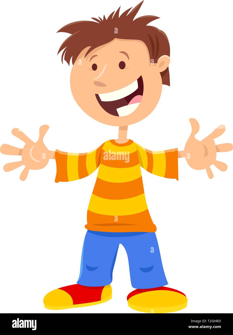 Excited Cartoon Characters