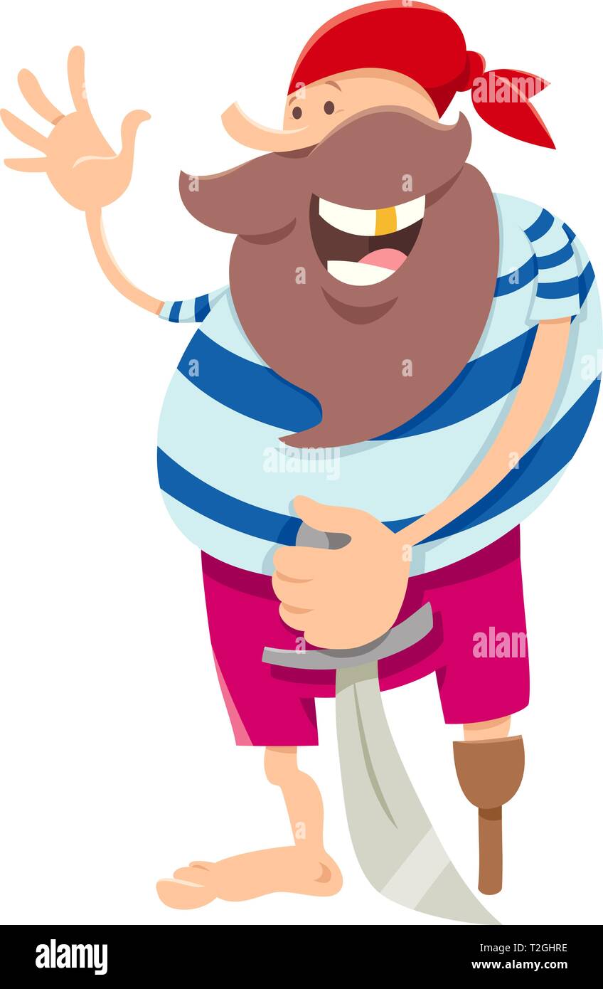Caricature cartoon pirate illustration hi-res stock photography and ...