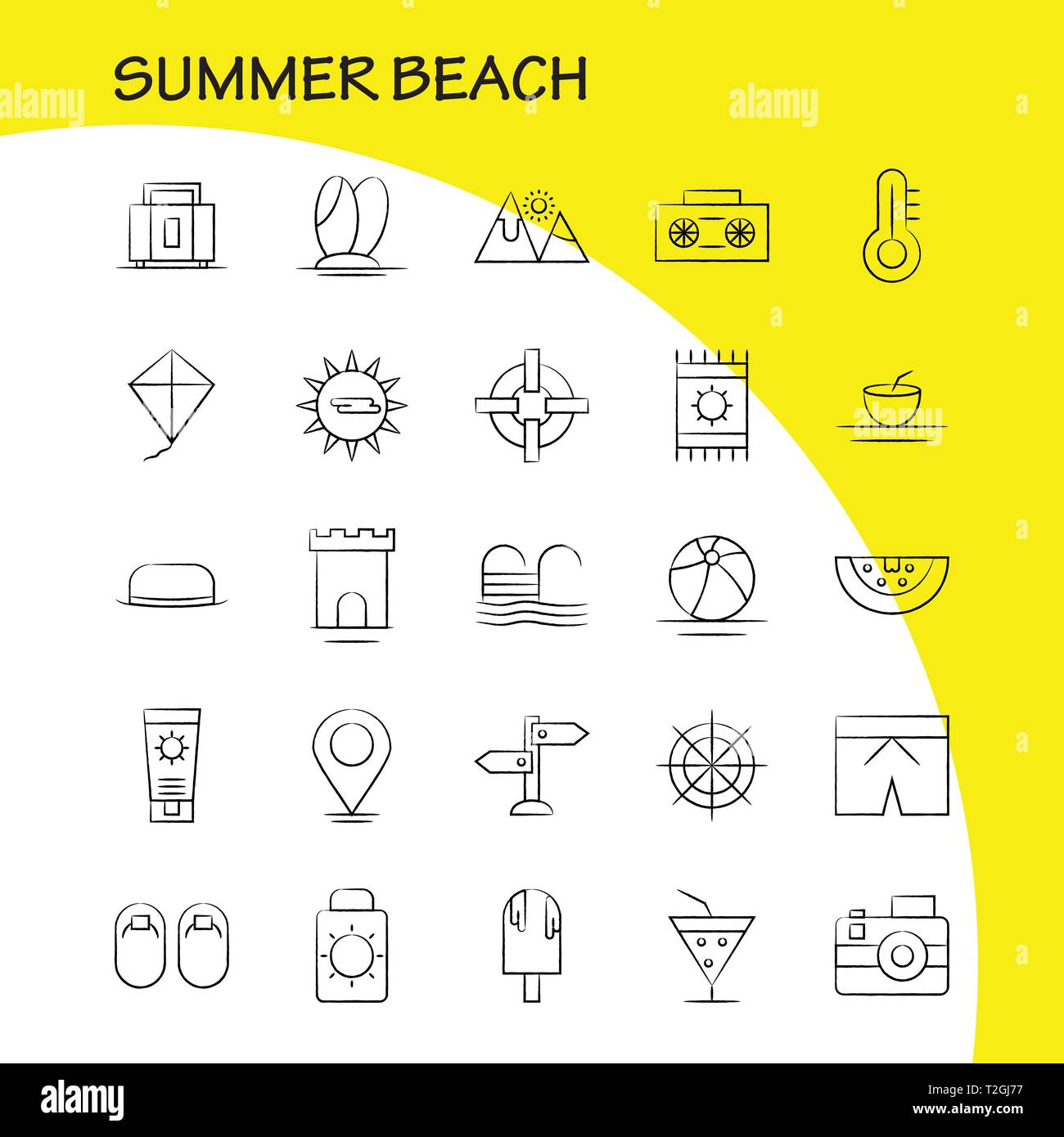 Temperature at pool Stock Vector Images - Alamy